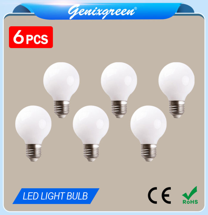 E27 E14 LED 6 Packs Bulb High Quality 5W Milky Edison Bulb 220V Vintage ...