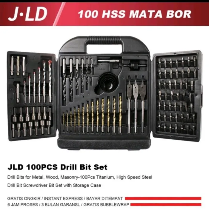 J-LD MATA OBENG SET MATA BOR SET 100PCS D / MATA BOR D SET 100 PC ...