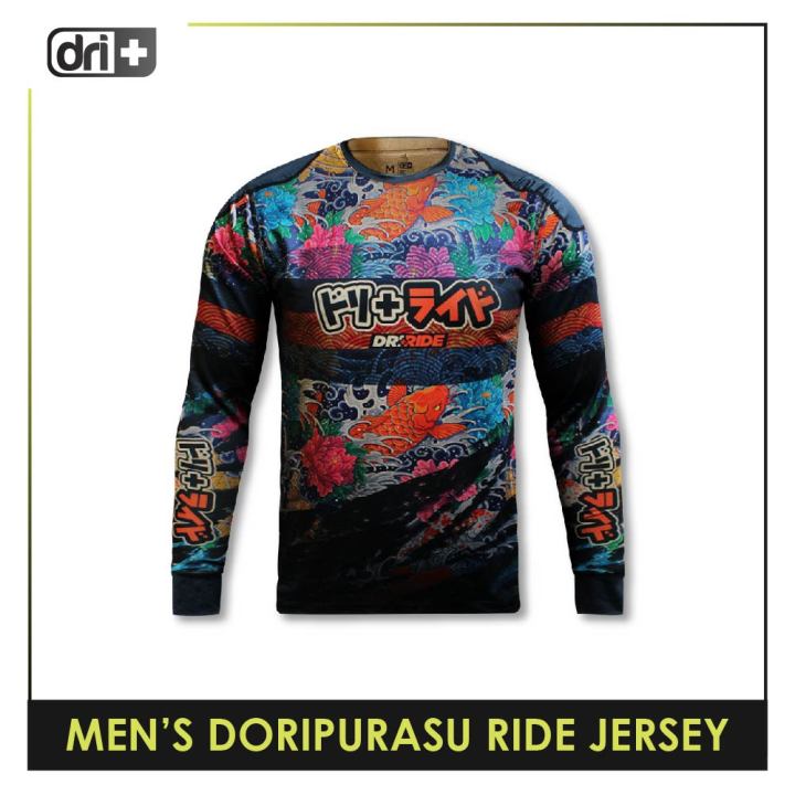 Dri Plus Men's Japanese Doripurasu Motorcycle Dri Jersey Long Sleeves 1 ...