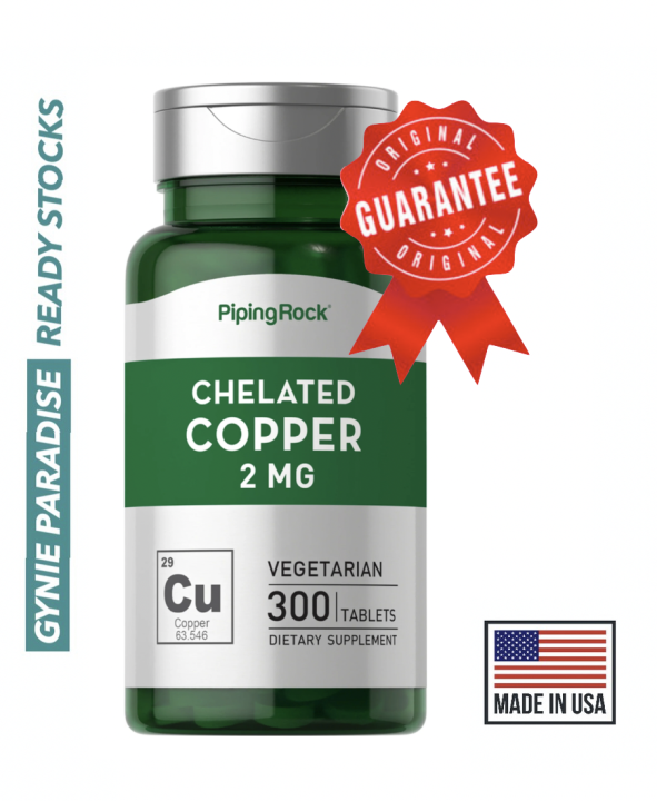 ⭐Ready Stocks ⭐ Chelated Copper 2mg, 300 tablets, Improve brain and ...