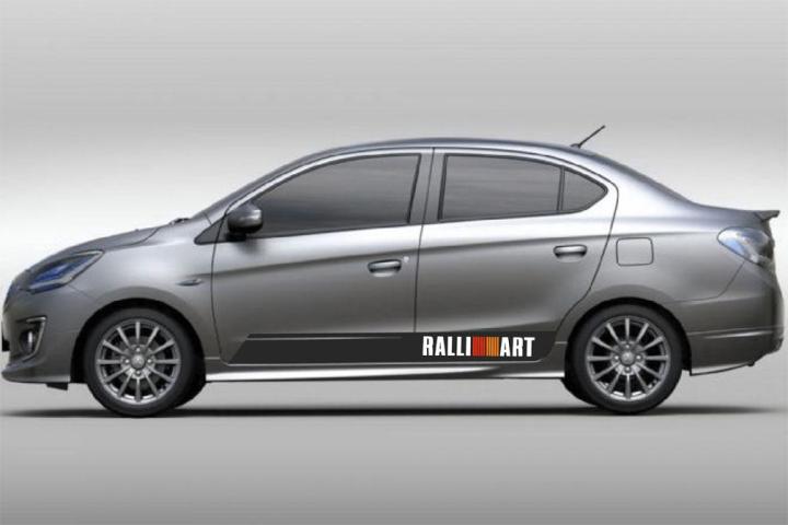 Mitsubishi Mirage G4 Ralli Art Linear Decal Design Cut Out Vinyl ...