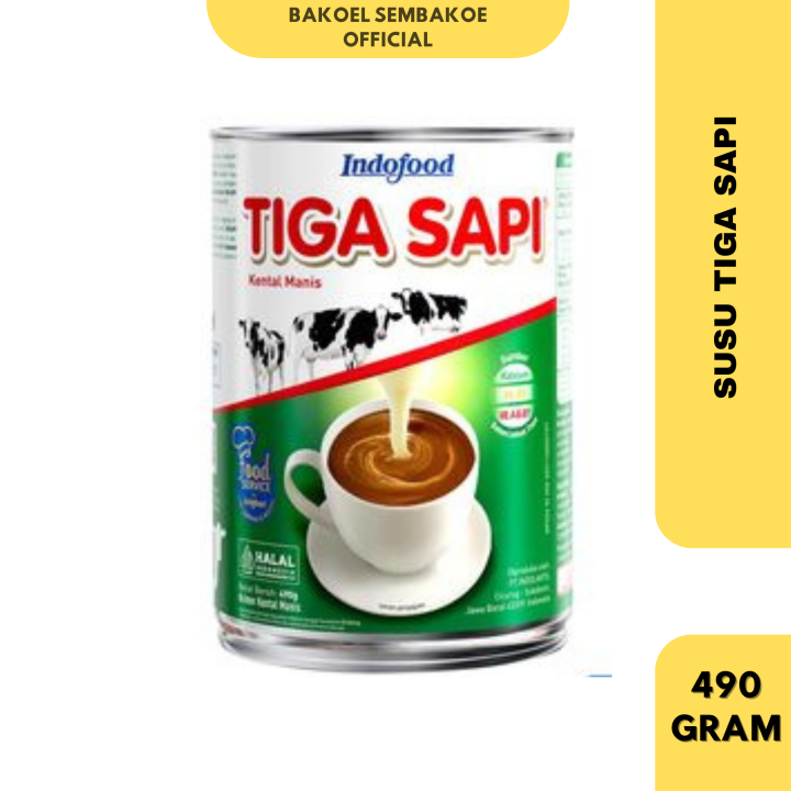 INDOFOOD TIGA SAPI Susu Kental Manis 490g | Lazada Indonesia