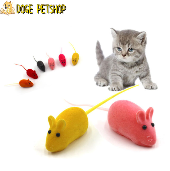Doge.Flocking Mouse Funny Cat Toys Rubber Vinyl Mouse Pet Cat Cat ...
