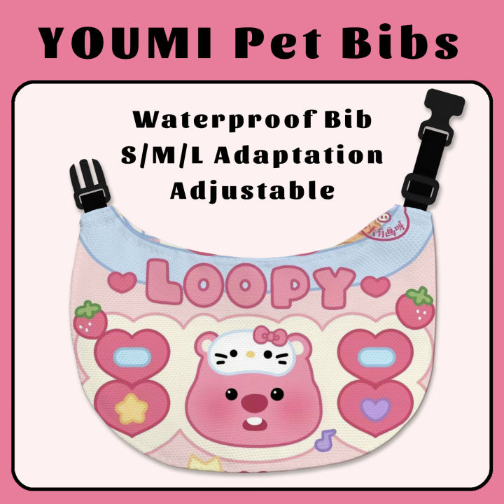 YOUMI Loopy Pet Bibs Waterproof Bib Large Medium Small Dog Pitbull Cat ...