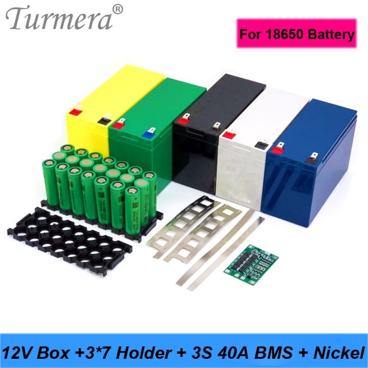 【Top-rated】 Turmera 12v 7ah To 23ah Storage Box 3x7 18650 Holder 3s 40a ...