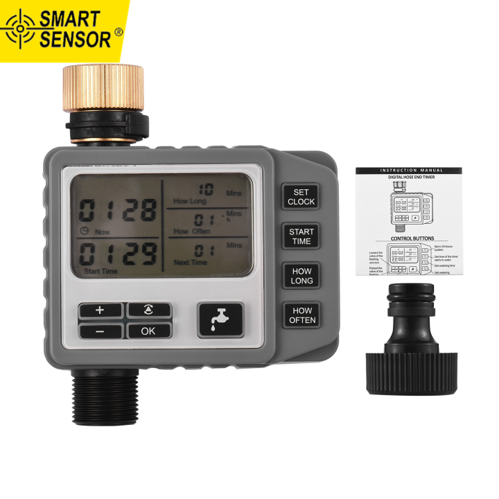 Smart Sensor Sprinkler Timer Digital Hose End Irrigation Timer Programmable Outdoor Manual