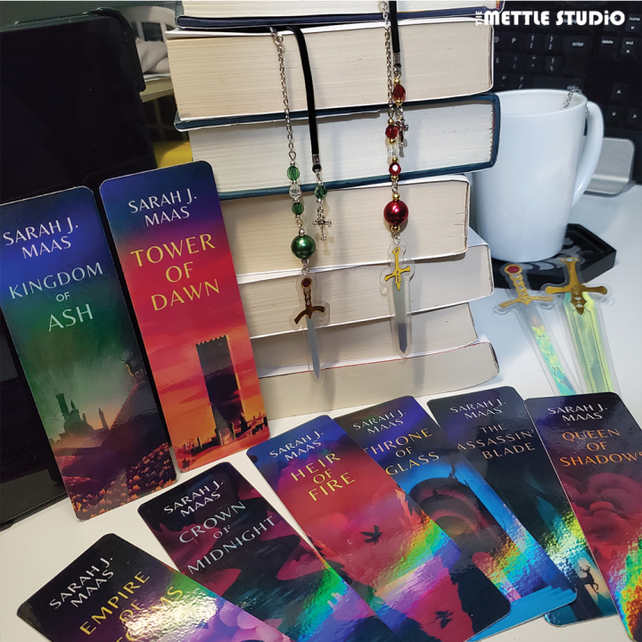 TMS | Sarah J. Maas - Throne of Glass Series (TOG) Bookmarks | Handmade ...