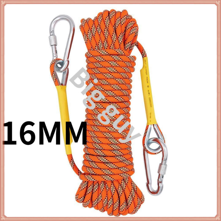 (STOCK&COD)16mm Fire rescue rope Static rope climbing rope safety rope ...