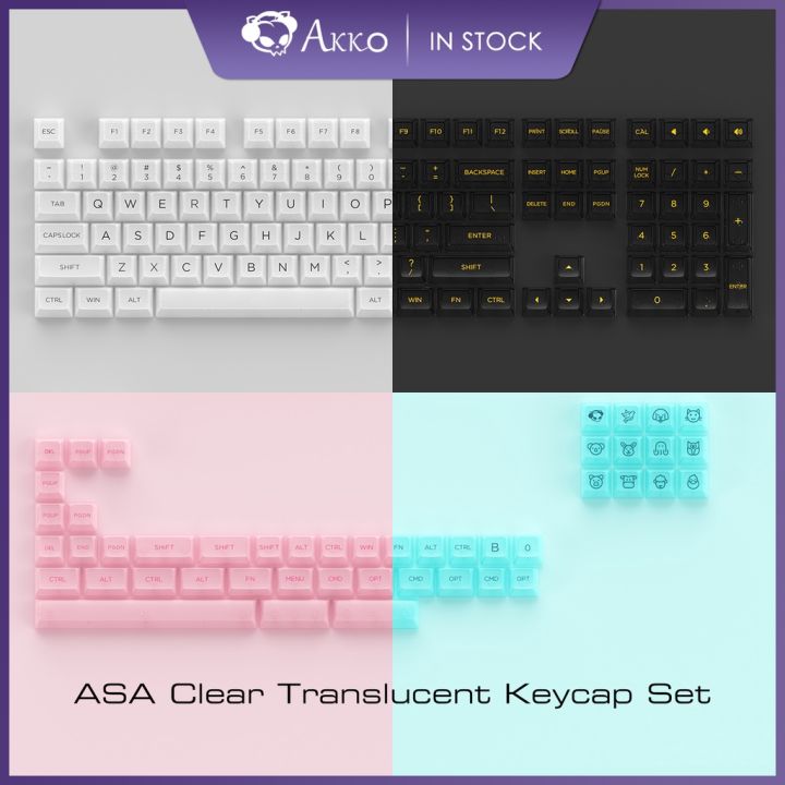 Original Akko Clear Transparent Backlit Keycap ASA Height 155 Key Large ...