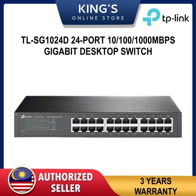 TP-Link TL-SG1024D 24-Port Gigabit Desktop/Rackmount Switch | Lazada