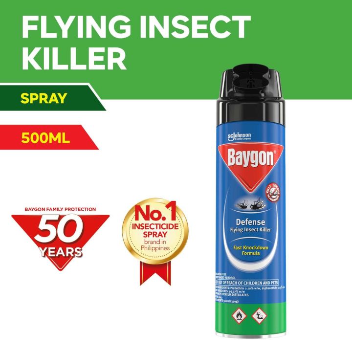 Baygon Anti-Dengue Defense Mosquito Killer- 500 ml | Lazada PH