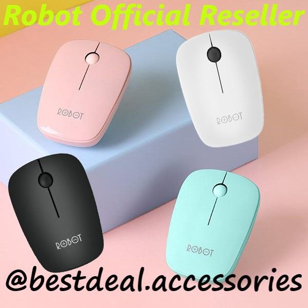 Robot M220 Mouse Wireless 2.4G Optical USB Original Vivan | Lazada ...
