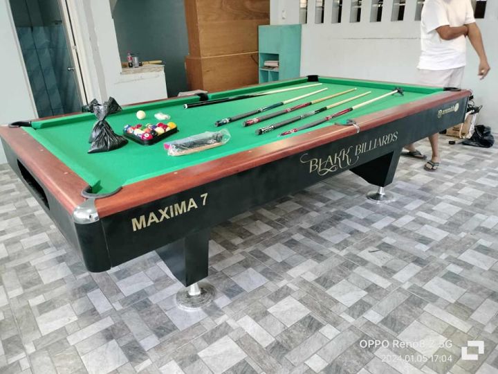 BLAKK BILLIARD (INSPIRED MAXIMA 7) STANDARD BILLIARD TABLE/ LAMESA SA ...