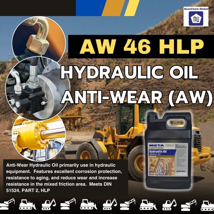 Hydraulic Oil AW 46 HLP - META LUBRICANTS - 4 liters | Lazada PH