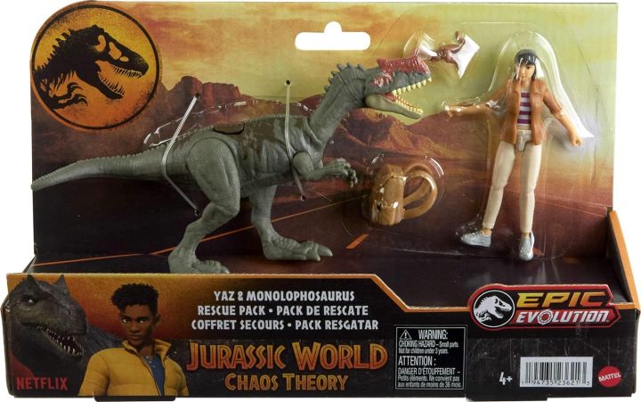 Mat Jurassic World: Chaos Theory Storypack, Human & Dinosaur Action ...