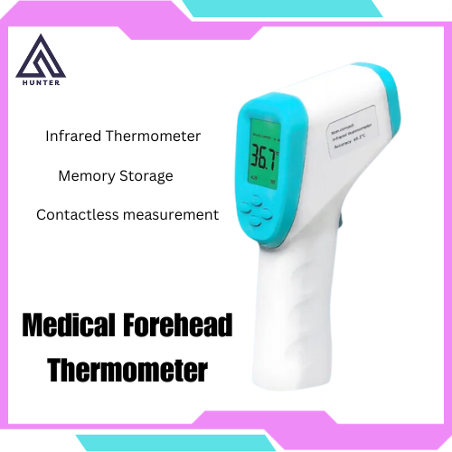 Temperature gun Infrared thermometer Medical grade forehead thermometer ...