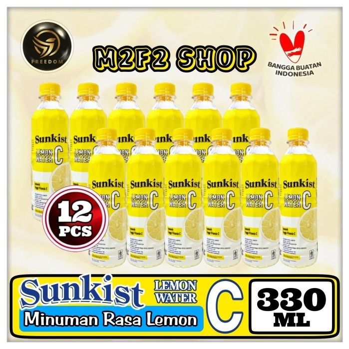 SUNKIST Lemon Water C Isotonik Botol Pet - 330 ml (Kemasan 12 Pcs ...