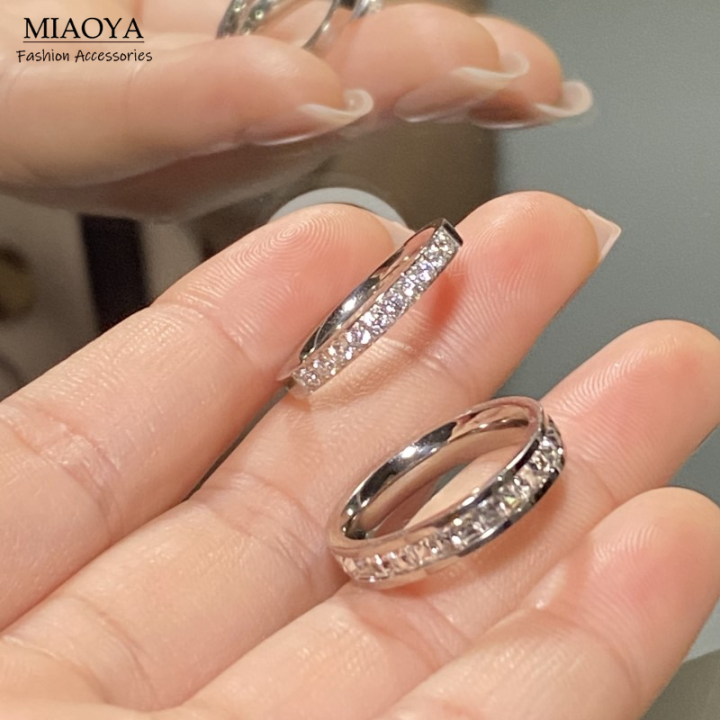 MIAOYA Fashion Jewelry Shop Shiny Metal Rings For Ladies New Year ...