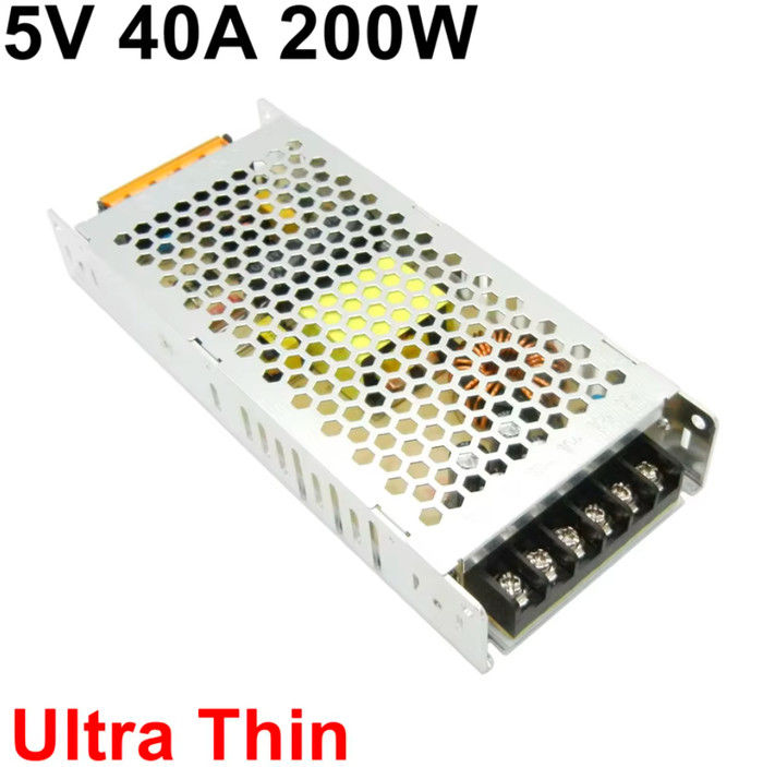 Power Supply slim 5V 40A suply Running Text Switching psu | Lazada ...