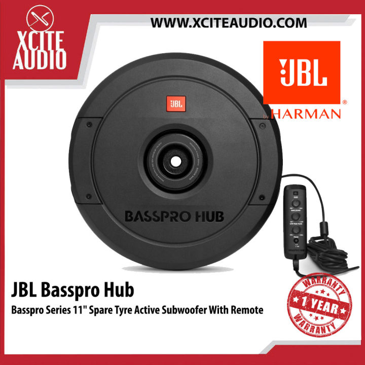 JBL BassPro Hub 11" Spare Tyre Active Subwoofer With Remote Control ...