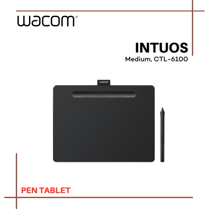 Wacom Intuos Medium Wired (CTL-6100) Graphic Drawing Pen Tablet | Lazada PH