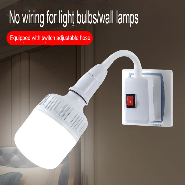 ACB307 Direct Plug LED Socket Lamp Bedroom Bedside Wall Lamp Plug In ...