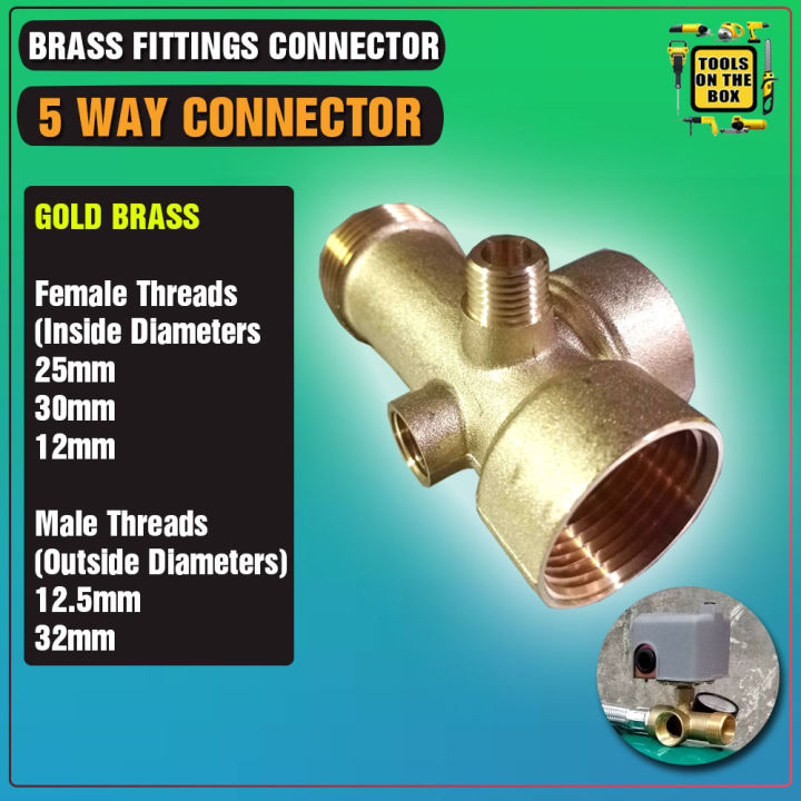 Brass 5-way Fittings Connector | Lazada PH