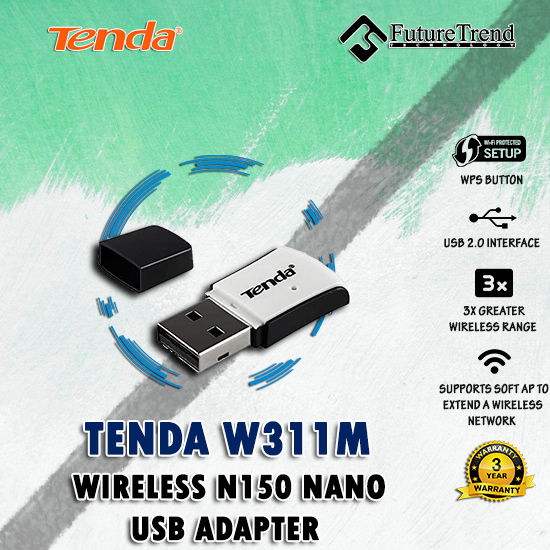Tenda W311M Wireless N150 Nano USB Adapter | Lazada