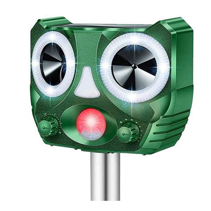 Animal Repeller Drive Device Strobe Light Voice Bird Repellent Outdoor ...