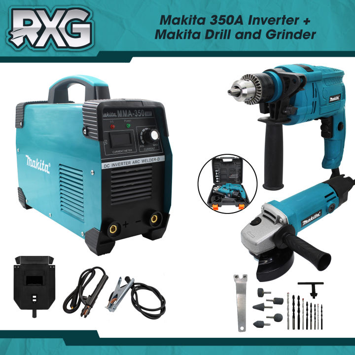 [ TRIO SET ] MK MMA-350 Welding Machine + 2in1 MK 516 Drill and Grinder ...