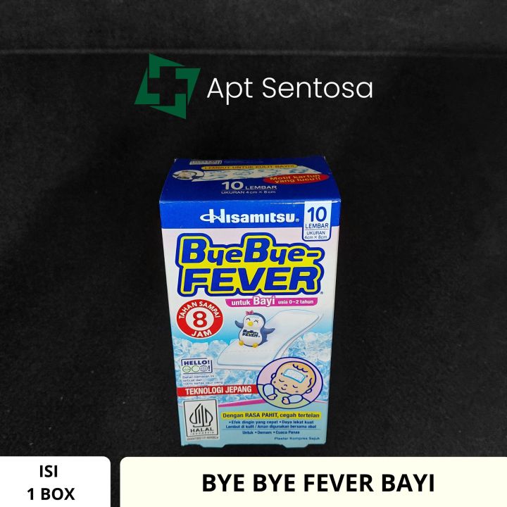 Bye Bye Fever Bayi 1 BOX isi 10 Lembar | Lazada Indonesia