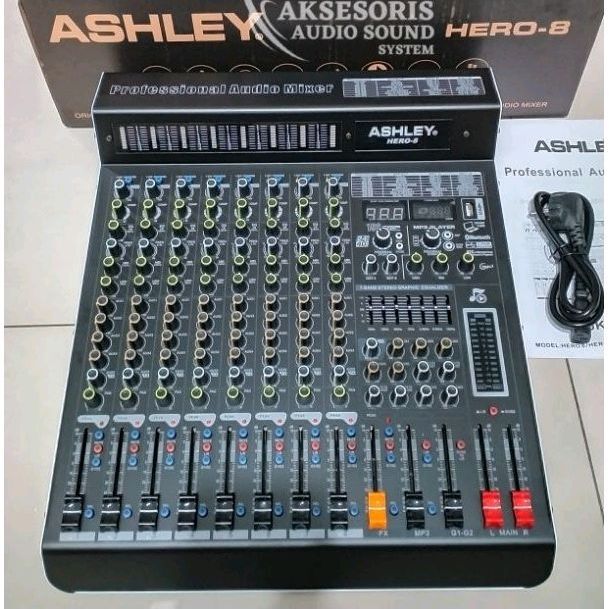 Mixer ASHLEY Hero 8 Terbaru Compress Efek Digital Reverb 199 DSP edit a ...