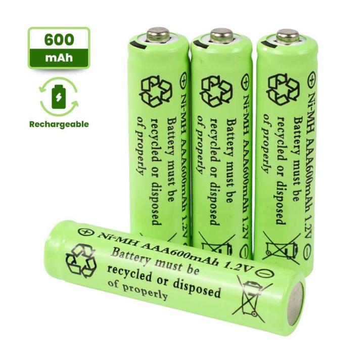 Batu Baterai AAA Rechargeable Ni-MH 600mAh 4 PCS [Hijau] | Lazada Indonesia