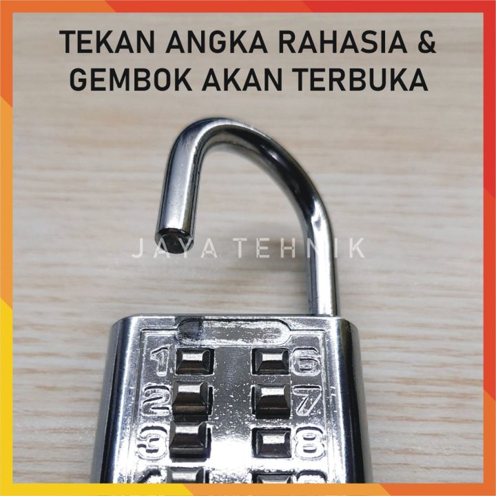 Gembok Digital Gembok PIN Angka Gembok Koper Gembok Rumah Pagar ...