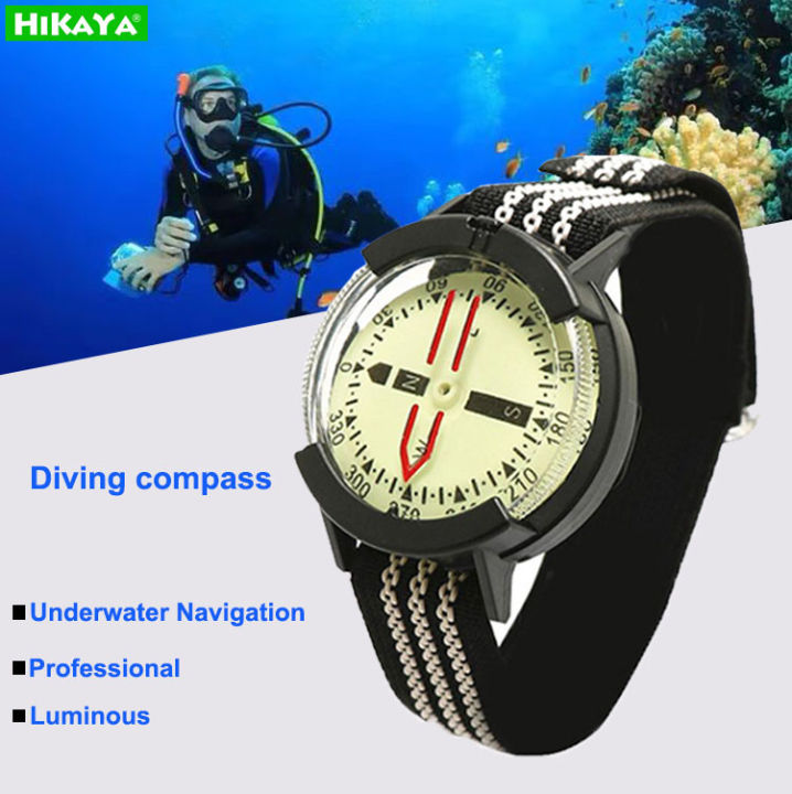 HIKAYA professional diving compass, 50m/164ft underwater navigator ...