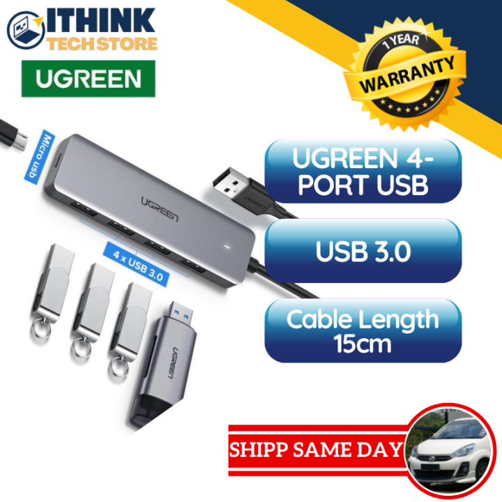 Ugreen 4 Ports USB 3.0 Hub 5Gbps Data Transfer Speed 4 USB 3.0 Ports ...
