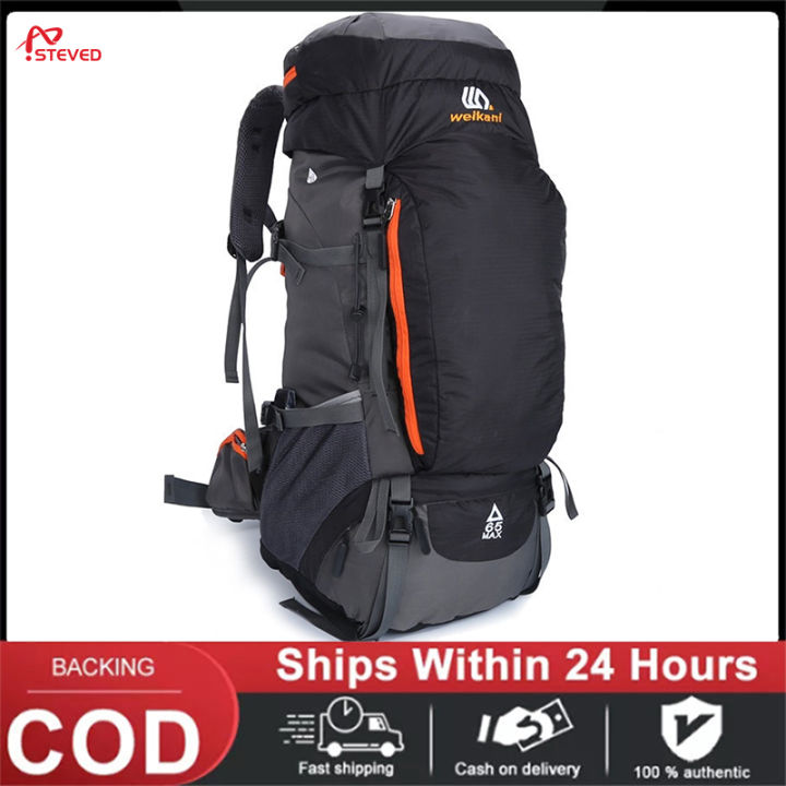 【Ready Stock】60L Waterproof Hiking Backpack Camping Mountain Climbing ...