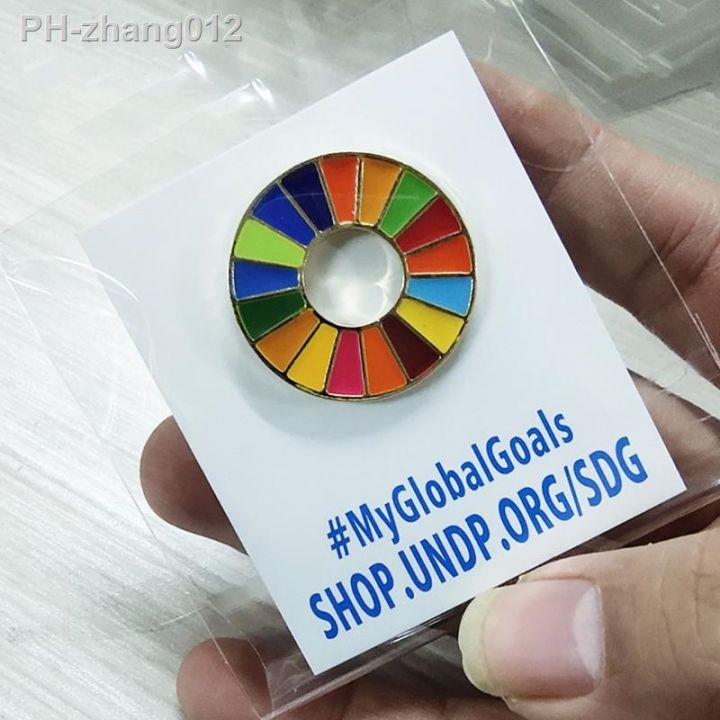 Sustainable Development Goals Brooch United Nations SDGs Pin Badge ...
