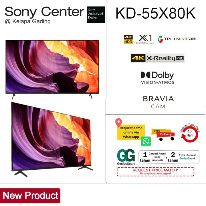 SONY KD-55X80K / KD 55X80K / X80K Ultra HD 4K HDR Smart TV Google TV ...