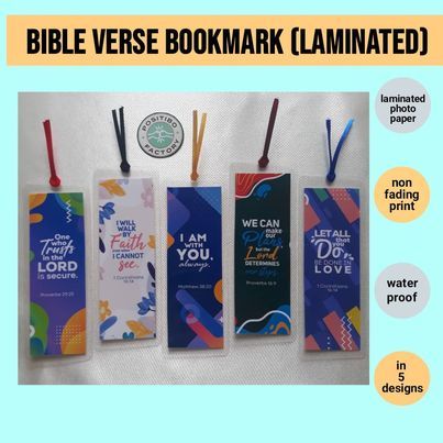 Bible Verse Bookmark Laminated Type in 5 Designs | Lazada PH