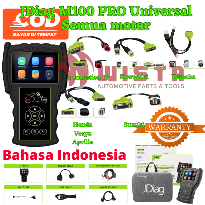 wista teknik | JDIAG M100 PRO UNIVERSAL scanner injeksi obd1 dan obd2 ...