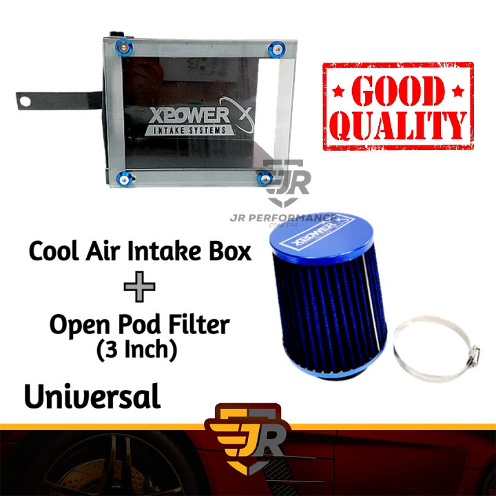 Cool Air Intake Box / Open Pod Filter Universal Car Modify / DIY | Lazada