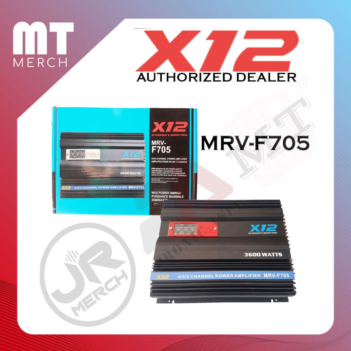 X12 (MRV-F705) 3600 watts 4/3/2 Channel Power Amplifier | Lazada PH