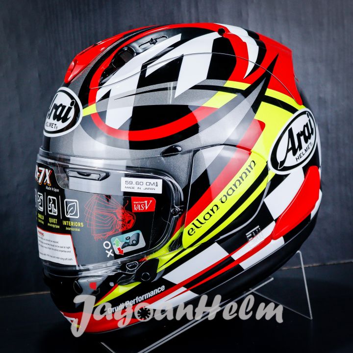 ARAI HELM RX-7X TT IOM 2023 | ISLE OF MAN RED | RX7X TT-IOM | Lazada Indonesia