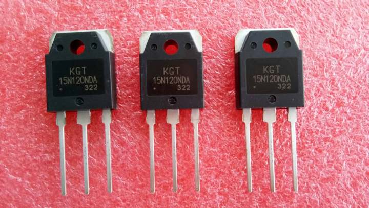 3 ตัว KGT 15N120NDA ,15N120 TO-3P ( IGBT )ใช้ในเตาแม่เหล็กไฟฟ้าที่ใช้ ...