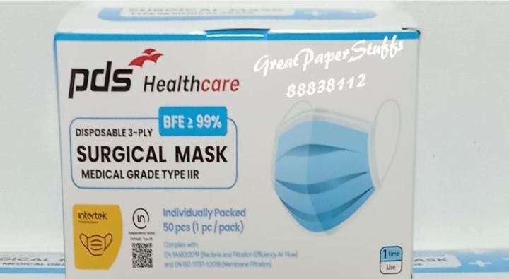 (50pcs x 8boxes + Free 1Gift) PDS Healthcare Disposable Individual Wrap ...