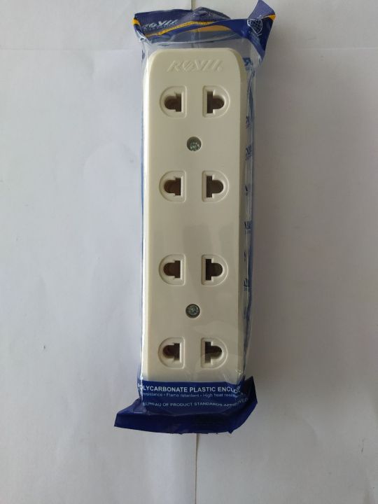 Royu Universal Outlet Extension Cord Power Socket 2 gang 3 gang 4 gang 10A 250V | Lazada PH