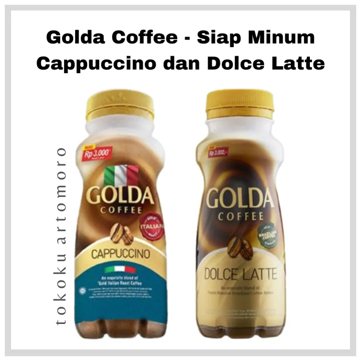 Golda Coffee - Kopi Siap Minum Kemasan Botol 200 mL - Capucinno - Dolce ...