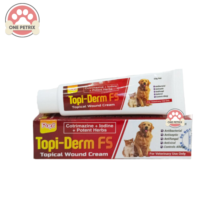 Papi Topi-Derm FS Topical Wound Cream (Anti Septic, Anti Bacterial ...