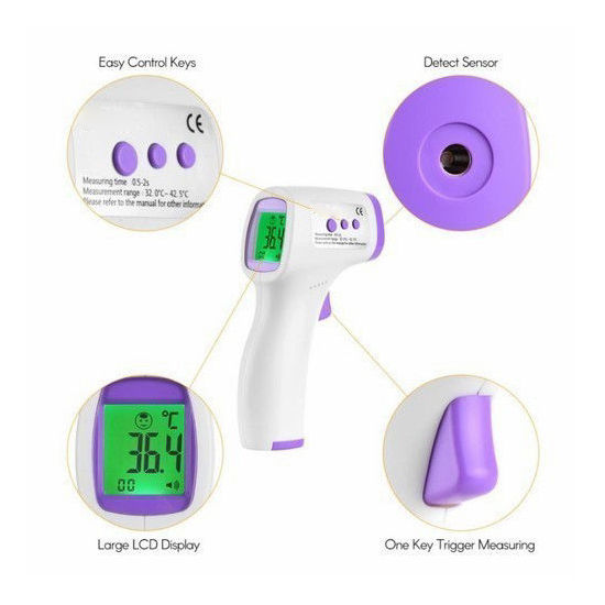 Digital Infrared Thermometer / Termometer / Thermo Gun Non Contact ...